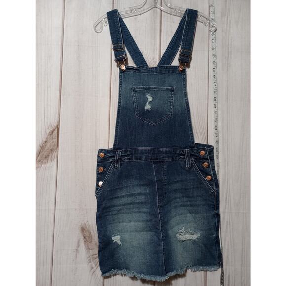 Celebrity Pink | Dresses | Celebrity Pink Denim Overall Dress Womens ...